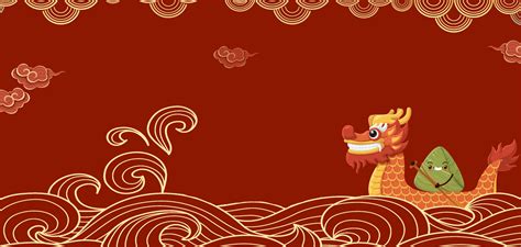 龙舟底纹背景图片 龙舟底纹背景素材图片 千库网