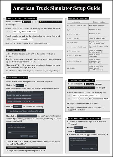 Updated My Ats Ets2 Quick Config Guide R Trucksim