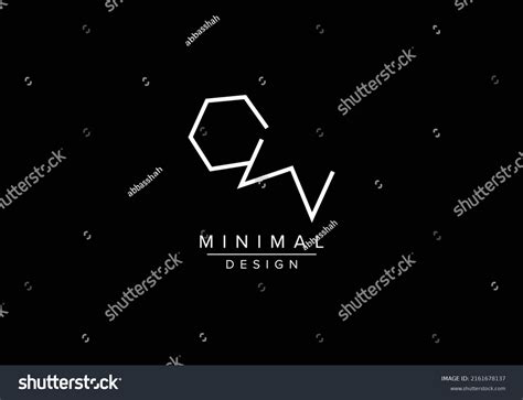 Initials Alphabet Letters Cw Wc Monogram Stock Vector Royalty Free Shutterstock