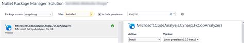 Cannot Run Code Analysis Analyzer In Visual Studio Stack Overflow