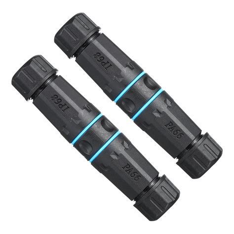 Uxcell 2 Pack Rj45 Coupler Dual Head Shielded Female To Female Ip68 Ethernet Lan Cable