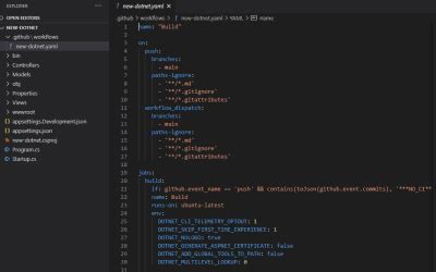 Generate A GitHub Actions Workflow With Visual Studio Or The Dotnet CLI