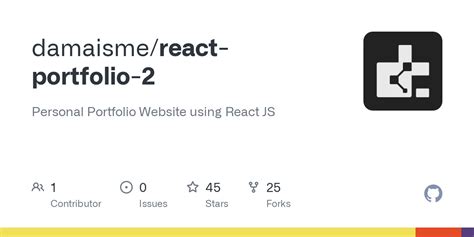 GitHub Damaisme React Portfolio Personal Portfolio Website Using React JS
