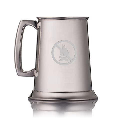 Plain Pewter Personalised Tankard Engraved Engravers Guild Of London