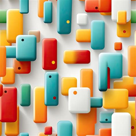 Premium Ai Image Colorful Array Of Squares And Rectangles With Hidden