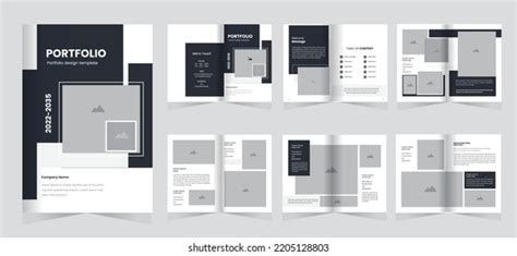 아키텍처 포트폴리오 내부 포트폴리오 디자인 또는 스톡 벡터로열티 프리 2205128803 Shutterstock