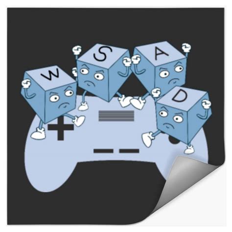Gamer Stickers Wsad Keyboard Vs Controller Sold By Crudity Andi Sku