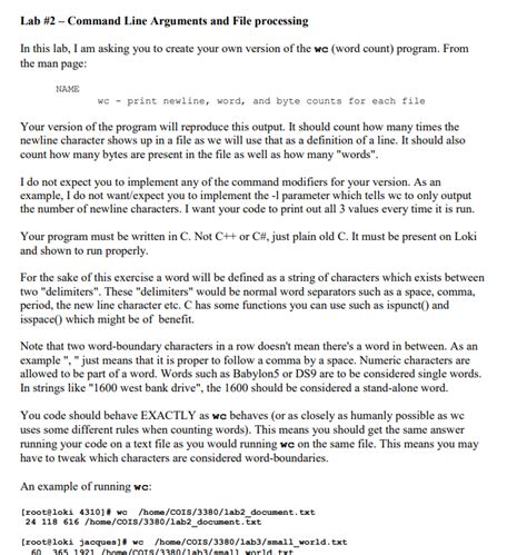 Solved Lab 2 Command Line Arguments And File Processing