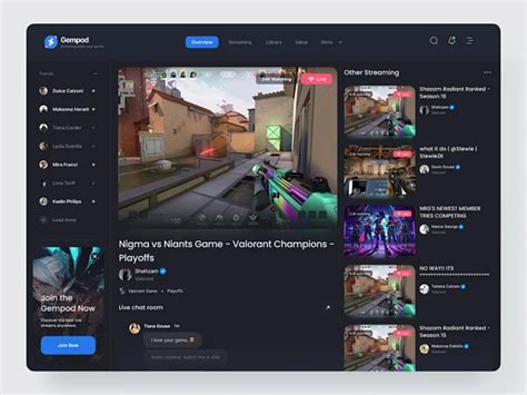 娱乐媒体！12组游戏直播web网页设计灵感 花瓣网