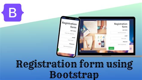 create a responsive bootstrap registration form