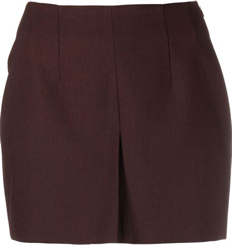 MatÉriel Front Slit Mini Skirt Shopstyle