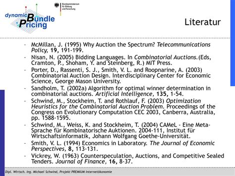 Ppt Design Of Combinatorial Auctions For Allocation And Procurement Processes Michael Schwind