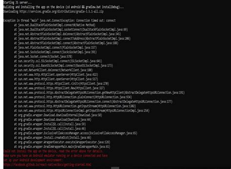Problema Con React Native Run Android En Windows Stack Overflow En