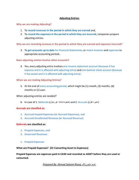 Adjusting Entries Of Financial Accounting Lecture Notes Financial Accounting Docsity