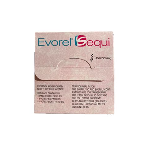 ᐅ Buy Evorel Sequi Hrt Patches For Menopause E Surgery