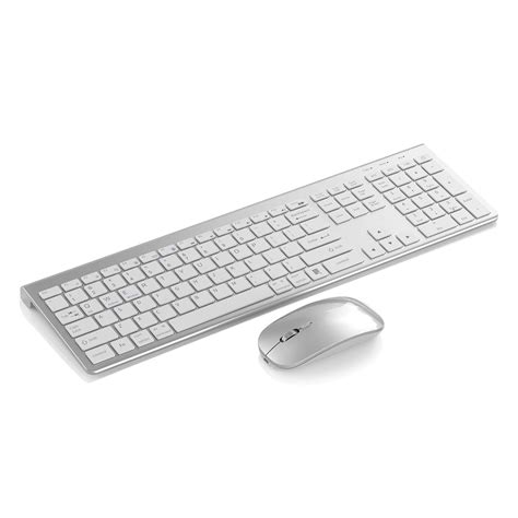 Ultra Slim Rechargeable Bluetooth Wireless Silent Keyboardandmouse Ergonomic Full Size Multi