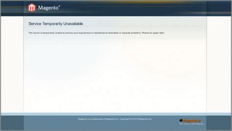 How To Edit Magento Maintenance Page Magentary