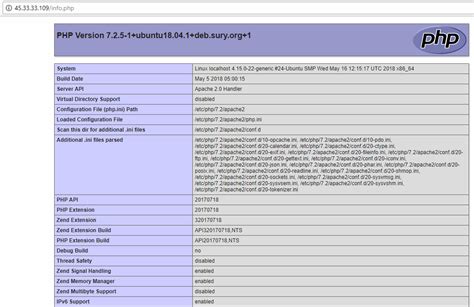Install Php 72 On Ubuntu 1804 Lts Running Apache2 Percona Mysql