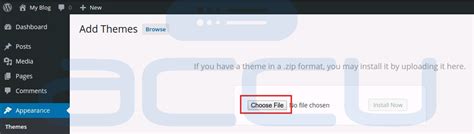How To Upload A WordPress Theme WordPress Hosting AccuWeb Help Center