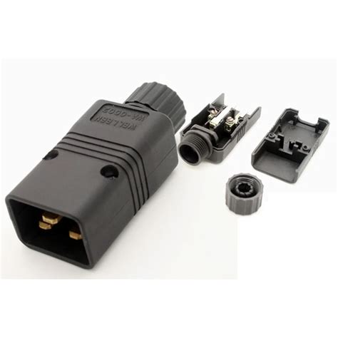 IEC C Male Pin Power Adapter Conveter Conversion Plug PDU Power Supply Connection