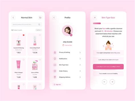 skincare mobile app part 2