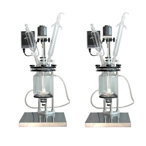 2l Laboratory Jacketed Batch Glass Reactor With Rectification Column