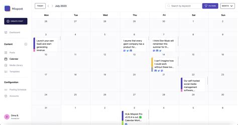 self hosted open source social media management mixpost