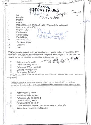 CSI Assignment WELWITCHIA HEALTH TRAINING CENTRE CLARA BARTON Babe OF NURSING QUALIFICATION