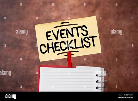 Handwriting Text Events Checklist Business Approach Invaluable Tool