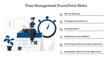 Editable Time Management PowerPoint Slides Six Nodes Powerpoint Presentation Time