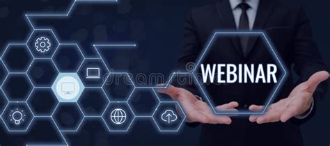 Writing Displaying Text Webinar Business Approach Engaging Online Event Where A Speaker Deliver