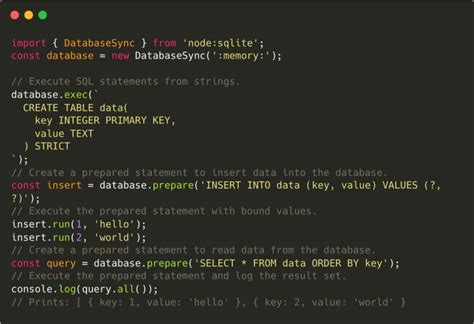 Its Pretty Cool To Embed Sqlite In The Nodejs Alan D