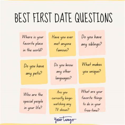100 First Date Questions And What To Talk About On A First Date Dina