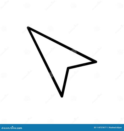 Cursor Icon Element Of Minimalistic Icons For Mobile Concept And Web Apps Stock Illustration