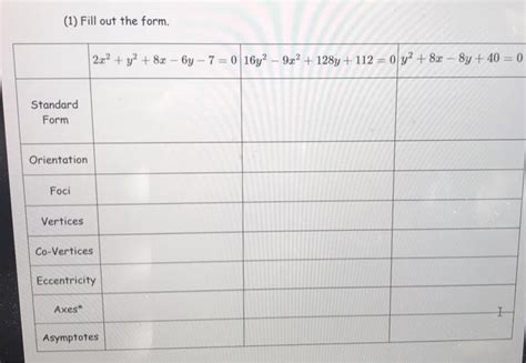 Solved Fill Out The Form Chegg Com