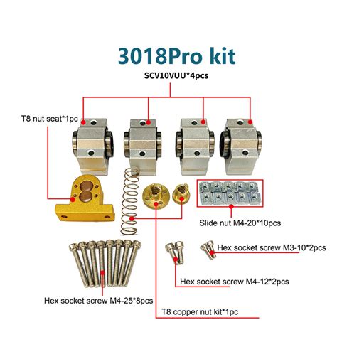 Cnc Machine X Axis Accessories Kit Cnc3018 Plus Sc Grandado