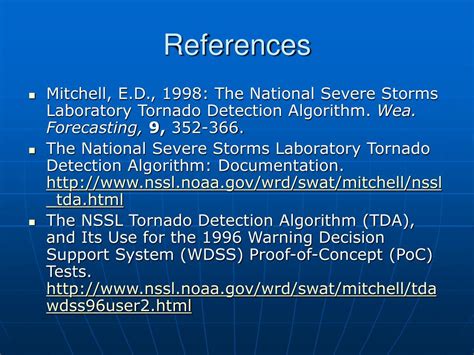 Ppt Tornado Detection Algorithm Tda Powerpoint Presentation Free