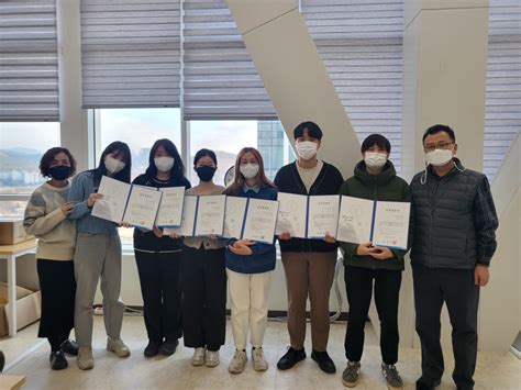 청년지원단 실적증명서 수여식 사진자료실 광명시자영업지원센터