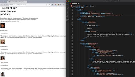 practica sass social proof dark mode irina delgado