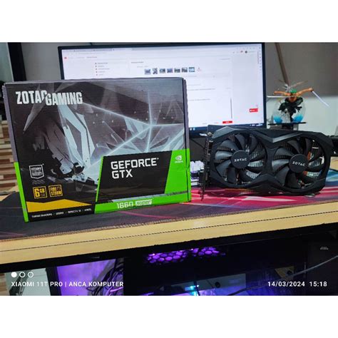 Jual Vga Card Gtx Super Gtx Ti Gb Bit Ddr Asus Tuf Gigabyte Galax Vurrion