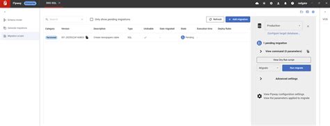 Tutorial Generate Migration Scripts Without A Shadow Database Redgate Flyway Product
