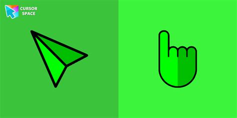 Green Arrow Cursor Cursor Space