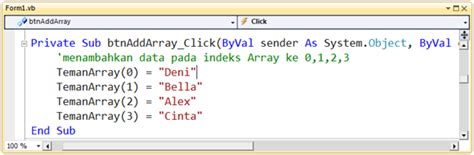 Contoh Program Array Di VB NET ATwiwit Net