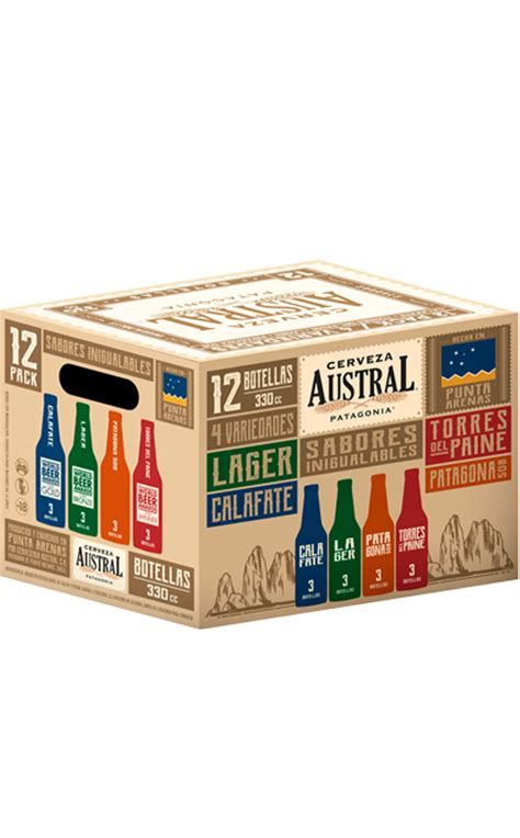 12x Cerveza Austral Mix Botella 330cc La Barra De Ccu