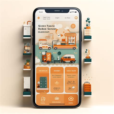 Premium Ai Image Mobile App Layout Design Of Stationery Delivery With Organized And Functional