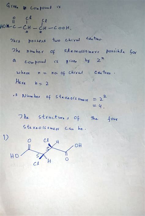 [solved] L Build Models For All Possible Stereoisomers Of Course Hero
