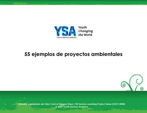 55 Ejemplos De Proyectos Ambientales 55 Ejemplos De Proyectos