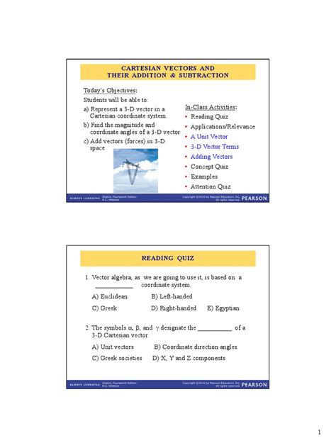 Chapter 2 Slides 2 5 2 6 Pdf Euclidean Vector Cartesian Coordinate System
