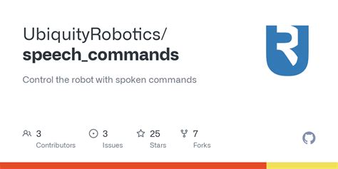 github ubiquityrobotics speech commands control the robot with