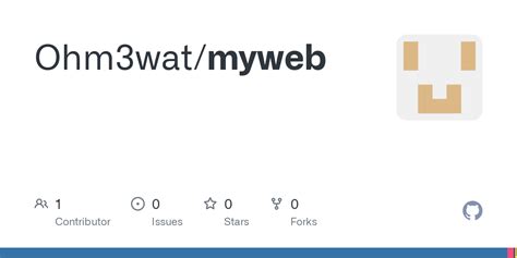 GitHub Ohm Wat Myweb